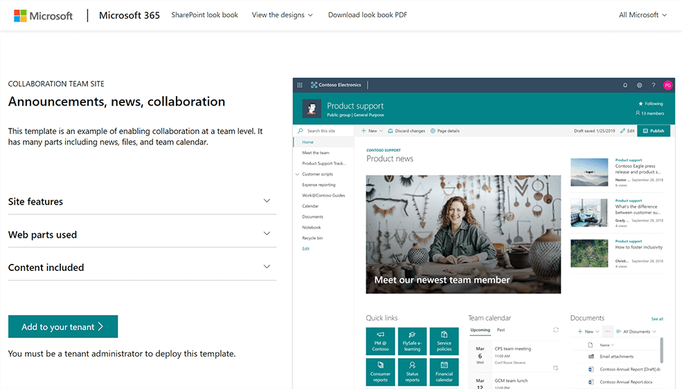 15 SharePoint Intranet Examples and Free Templates - Mesh