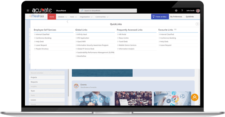 15 SharePoint Intranet Examples and Free Templates - Mesh
